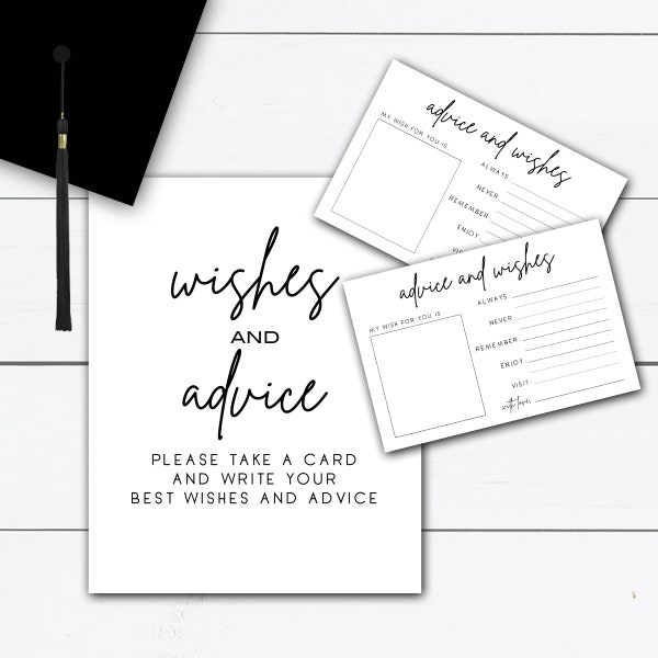 Graduation Advice Cards - Etsy