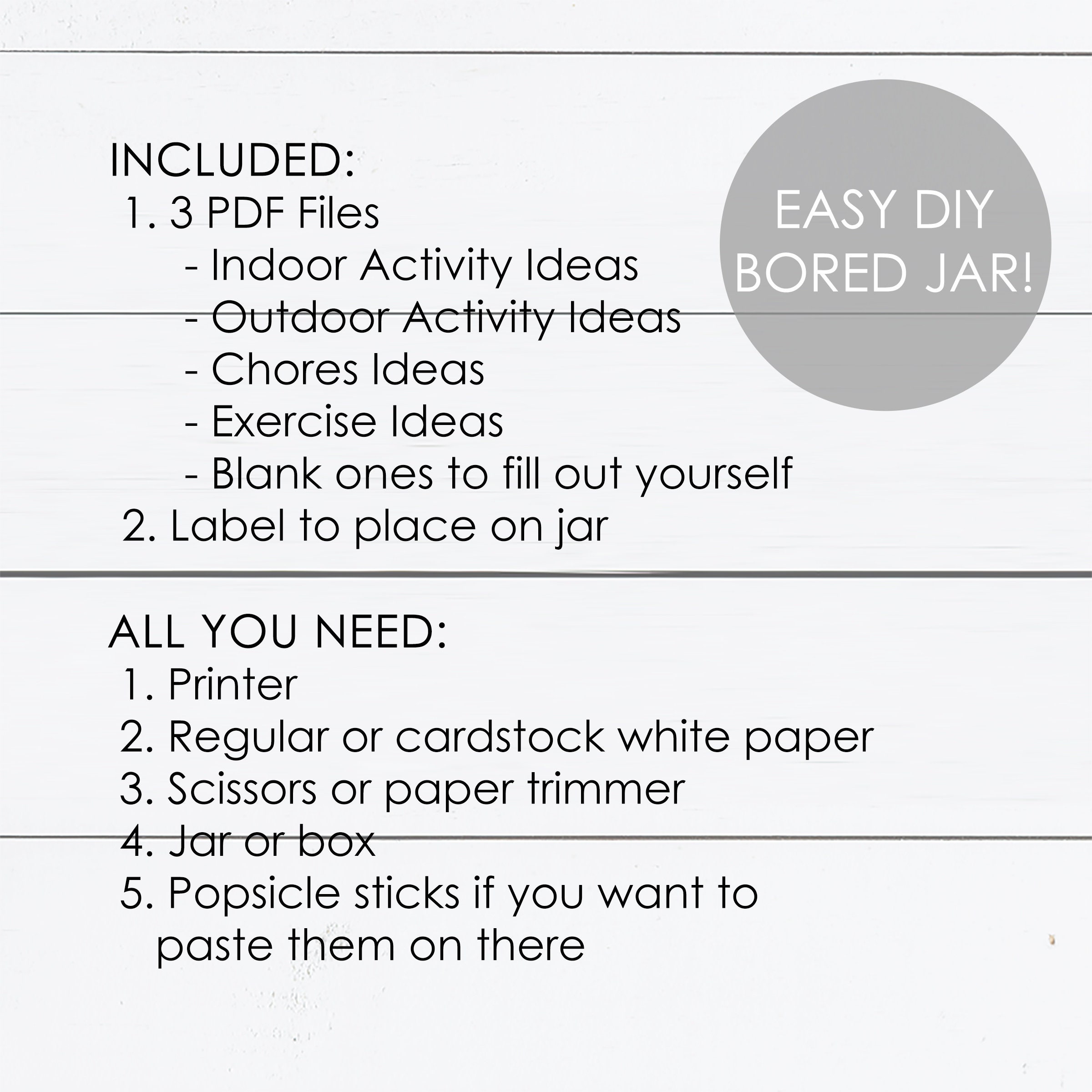 Bored Jar, Bored in the House, Bored Games, Boredom Buster, Boredom Box ...