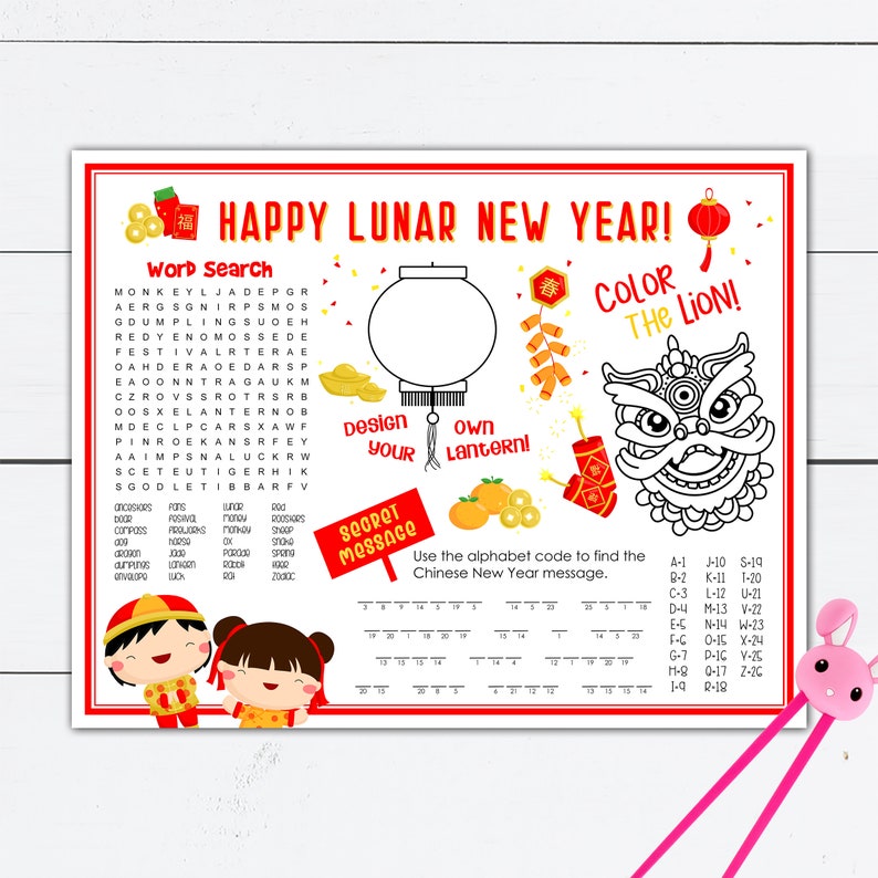 Lunar New Year Chinese New Year Lunar New Year Kid - Etsy