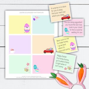 Easter Egg Hunt, Easter Scavenger Hunt, Easter Egg Activities, Spring ...