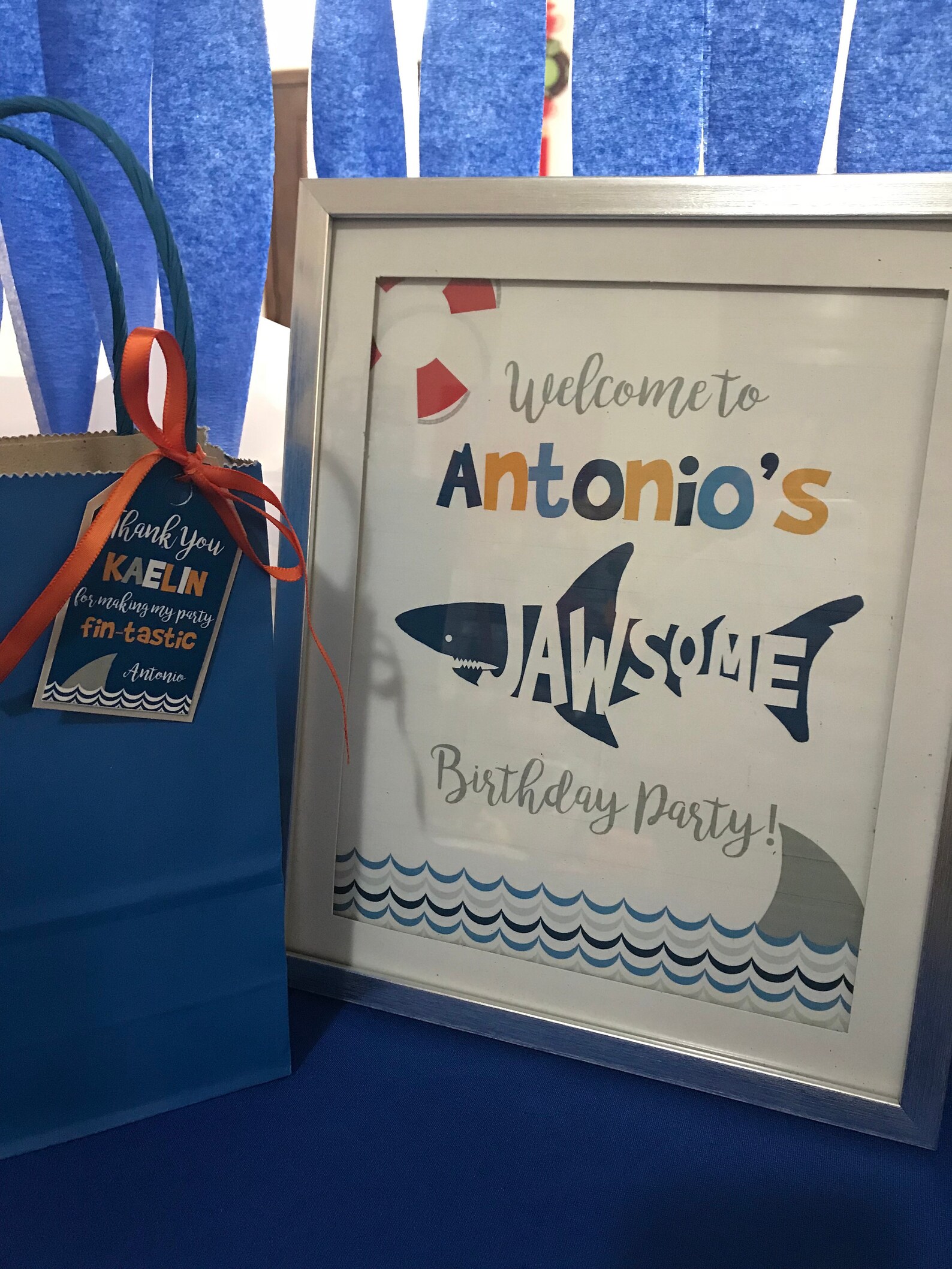 Shark Party Decor, Shark Party Decorations, Shark Pool Party, Pool ...