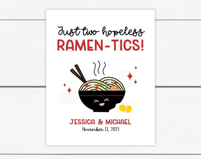 Ramen Noodle Bar Sign, Editable Template, Instant Download Printable ...