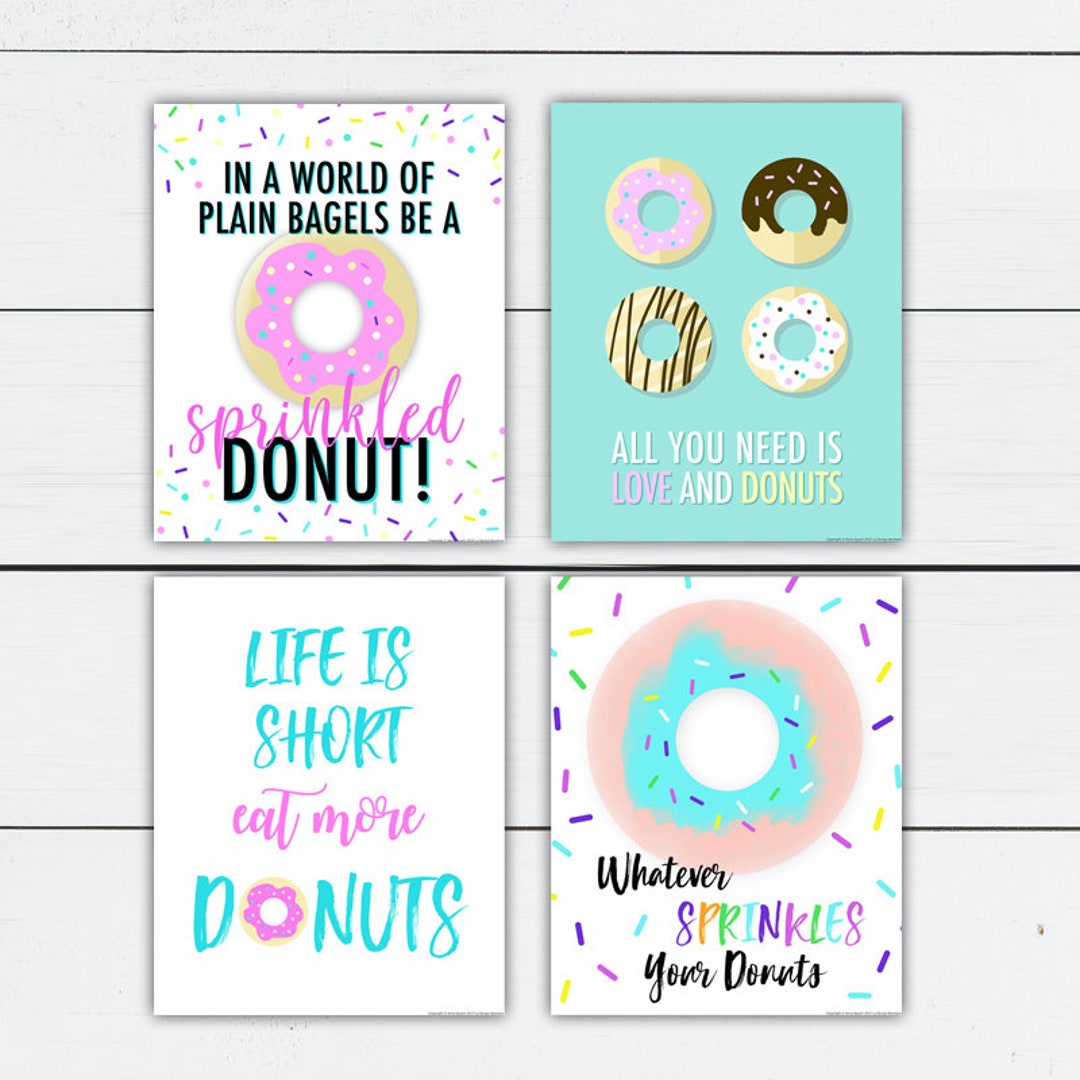 Donut Party, Donut Party Decorations, Donut Party Signs, Party Supplies ...