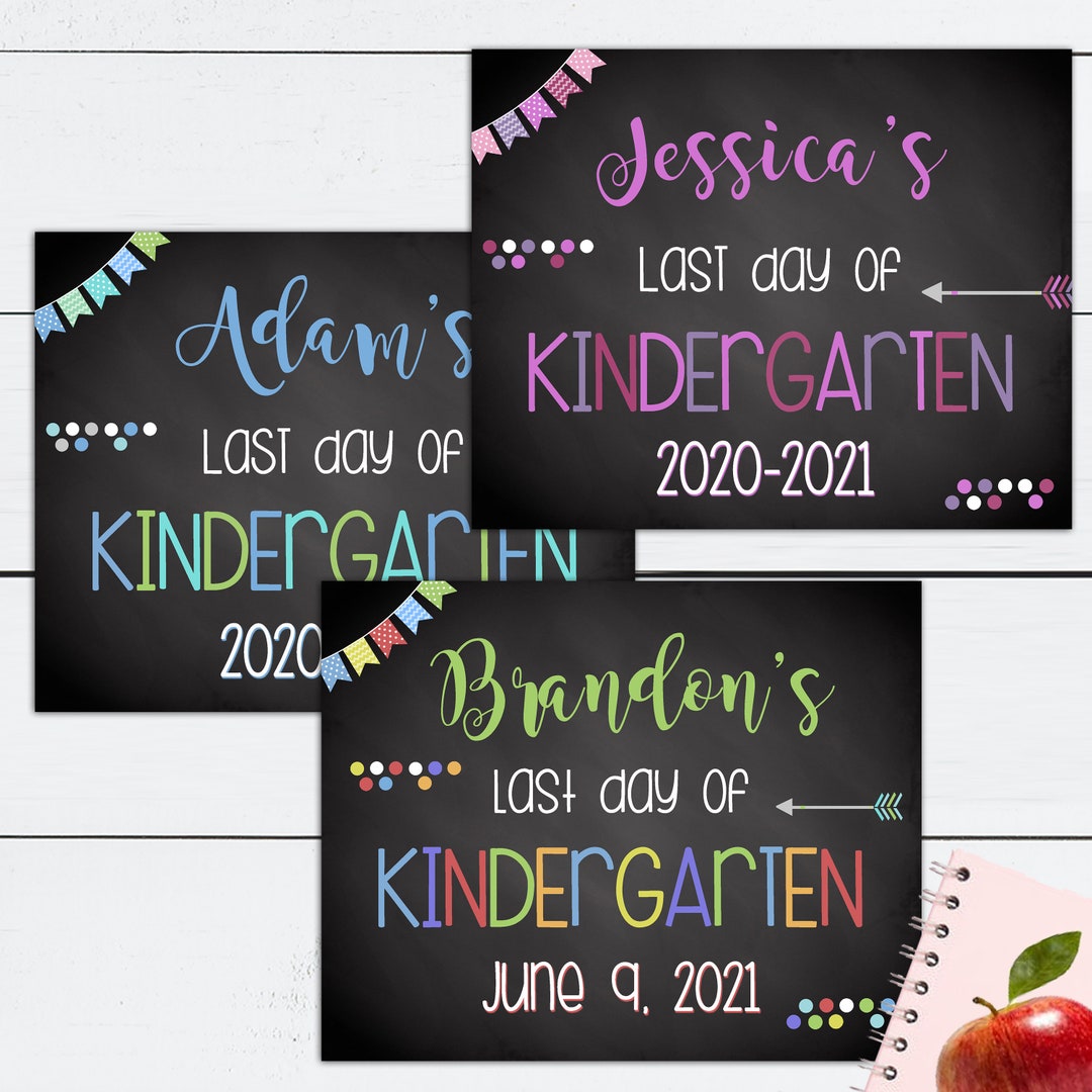 Last Day of School, Last Day of School Sign, Last Day of School ...