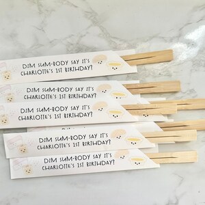 Dim Sum, Dim Sum Party, Dim Sum Chopsticks, Personalized Chopsticks ...