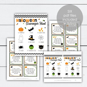 Halloween Scavenger Hunt, Halloween Scavenger Hunt for Kids, Halloween ...