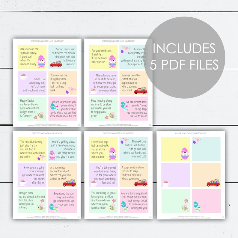 Easter Egg Hunt, Easter Scavenger Hunt, Easter Egg Activities, Spring ...