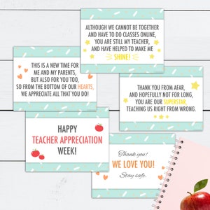 Virtual Teacher Appreciation, Virtual Teacher, Virtual Gift, Teacher ...