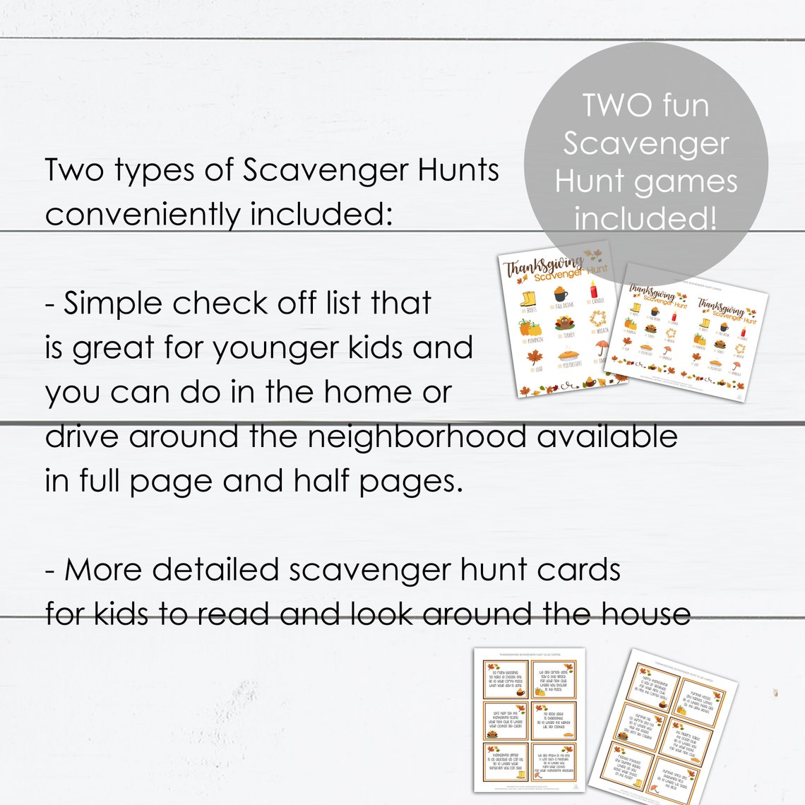 Thanksgiving Scavenger Hunt Fall Scavenger Hunt Scavenger | Etsy