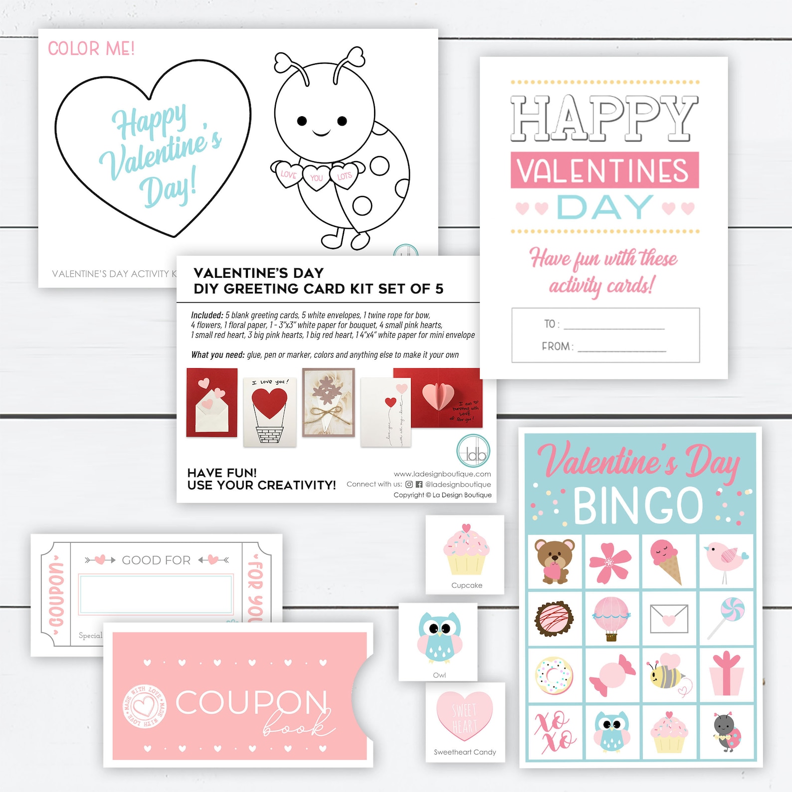 Valentines Day Kit Valentines Day Kit for Kids Valentines - Etsy