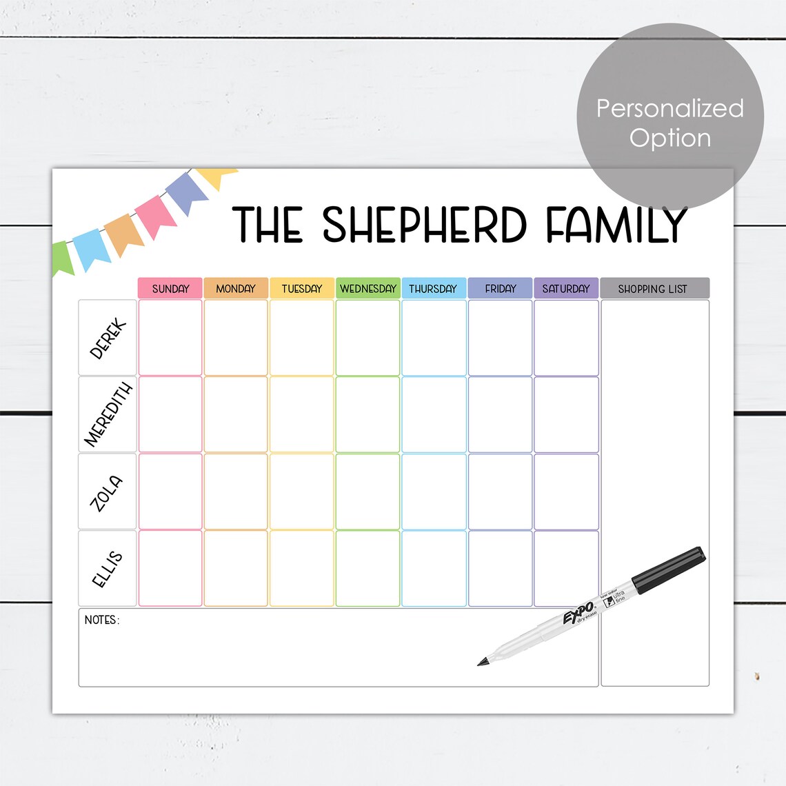 Family Planner Family Planner Board Family Planner - Etsy