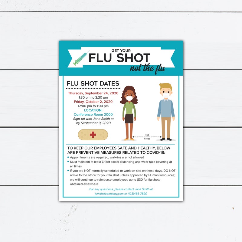 Flu Shot Sign - Etsy