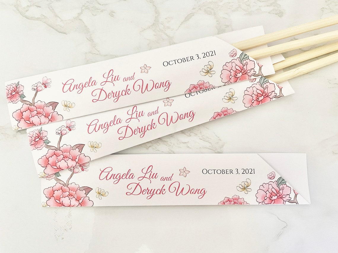 Personalized Chopsticks Personalized Chopstick Sleeves - Etsy