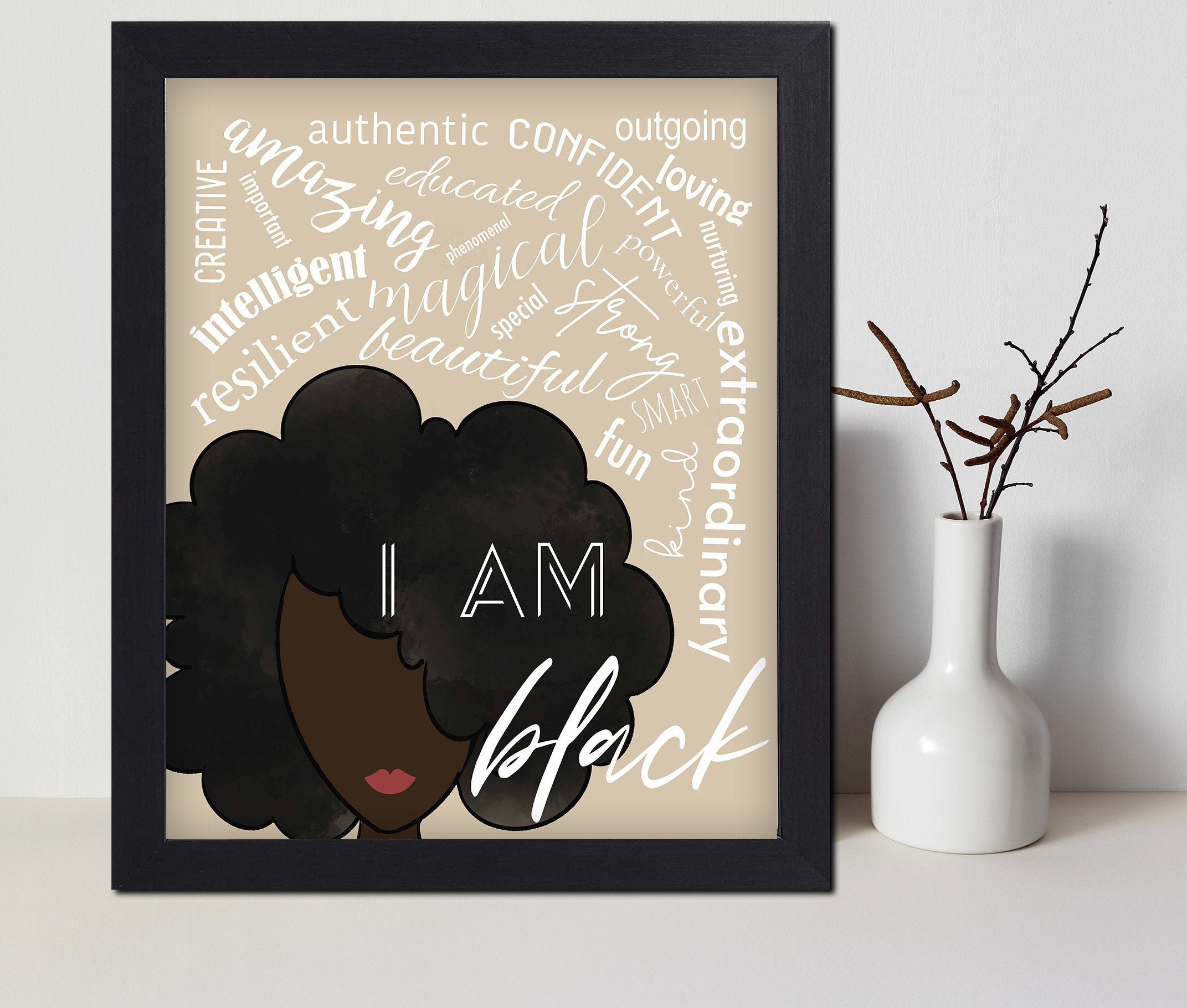 I Am Black, I Am Black Woman, Black History Month, Woman Art, Inspiring ...