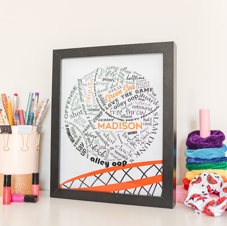 Basketball Room Decor, Basketball Room Decor for Girls, Personalized ...