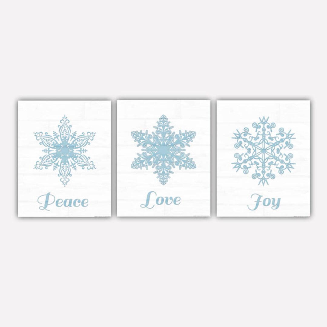 Snowflake Art Print, Snowflake Art, Snowflake Decorations, Snowflakes ...