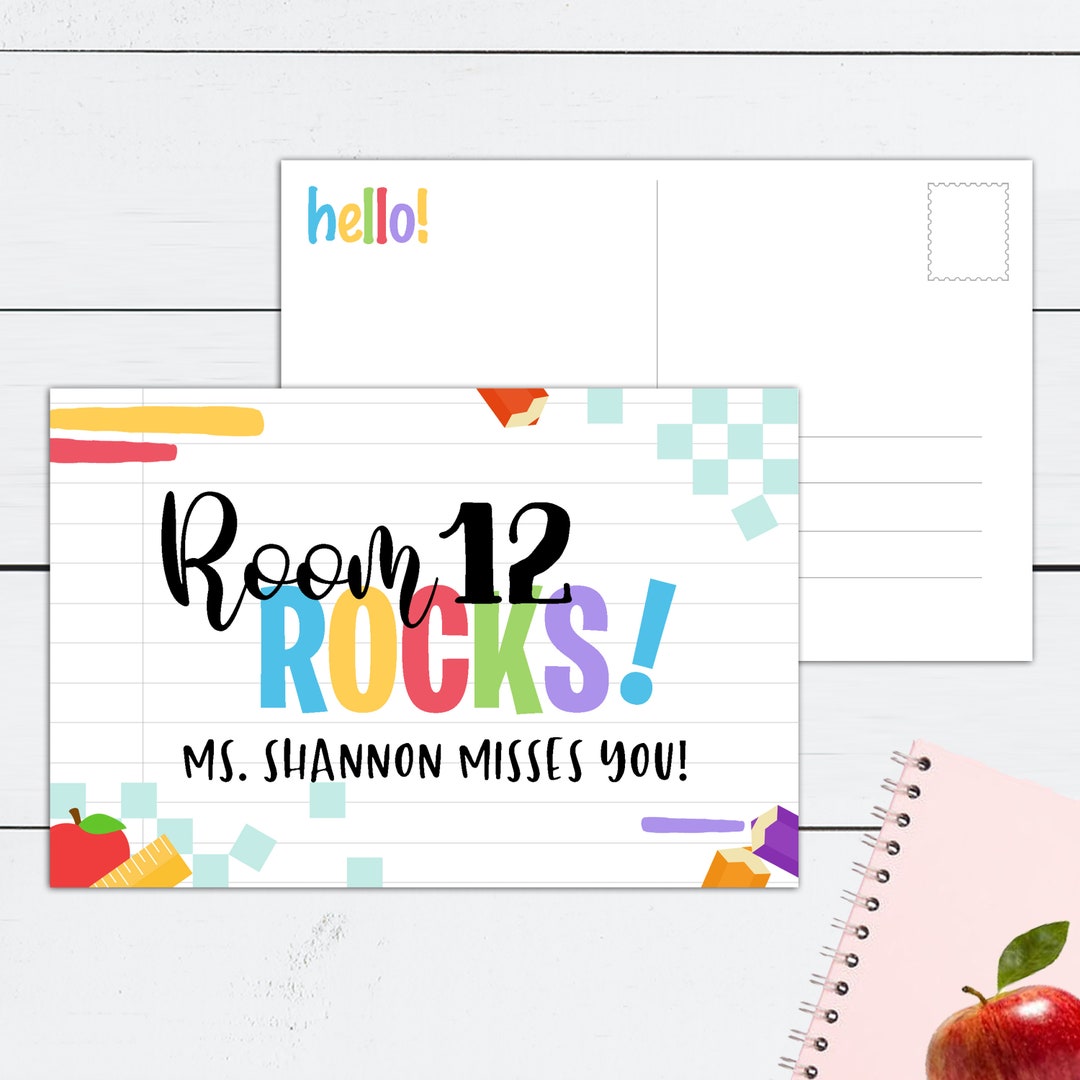 Teacher Postcards to Students, Teacher Postcards, Teacher Postcards End ...