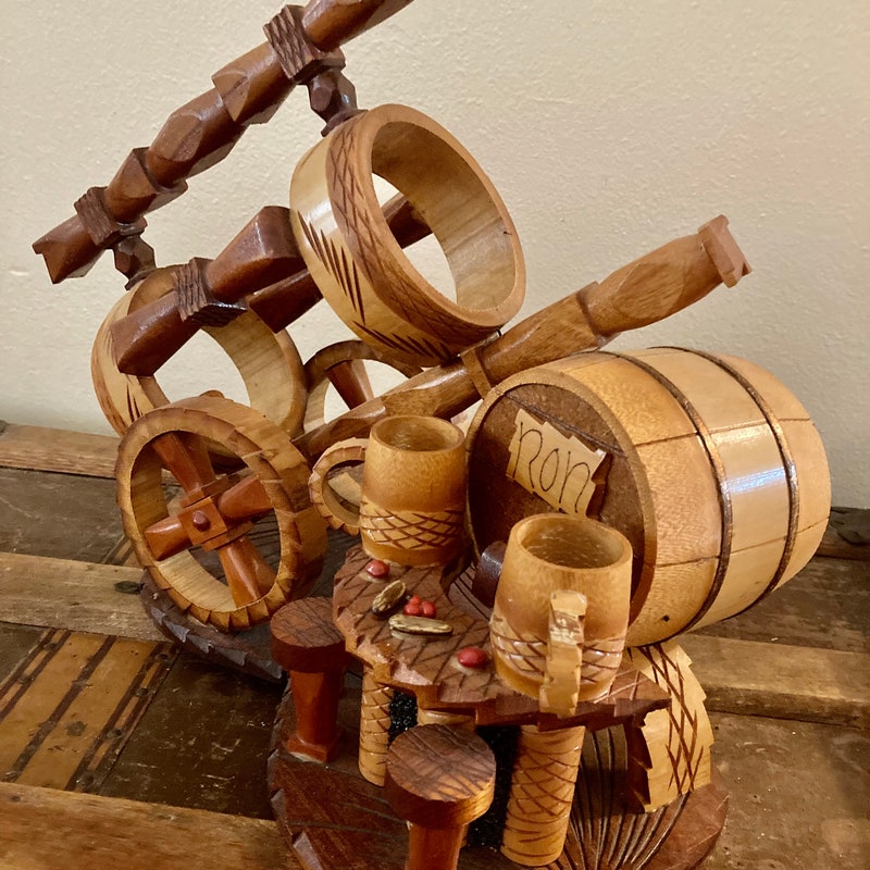 Wood Bottle Holder - Etsy