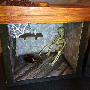 Halloween Assemblage Shadow Box Diorama, Halloween Apothecary - Etsy