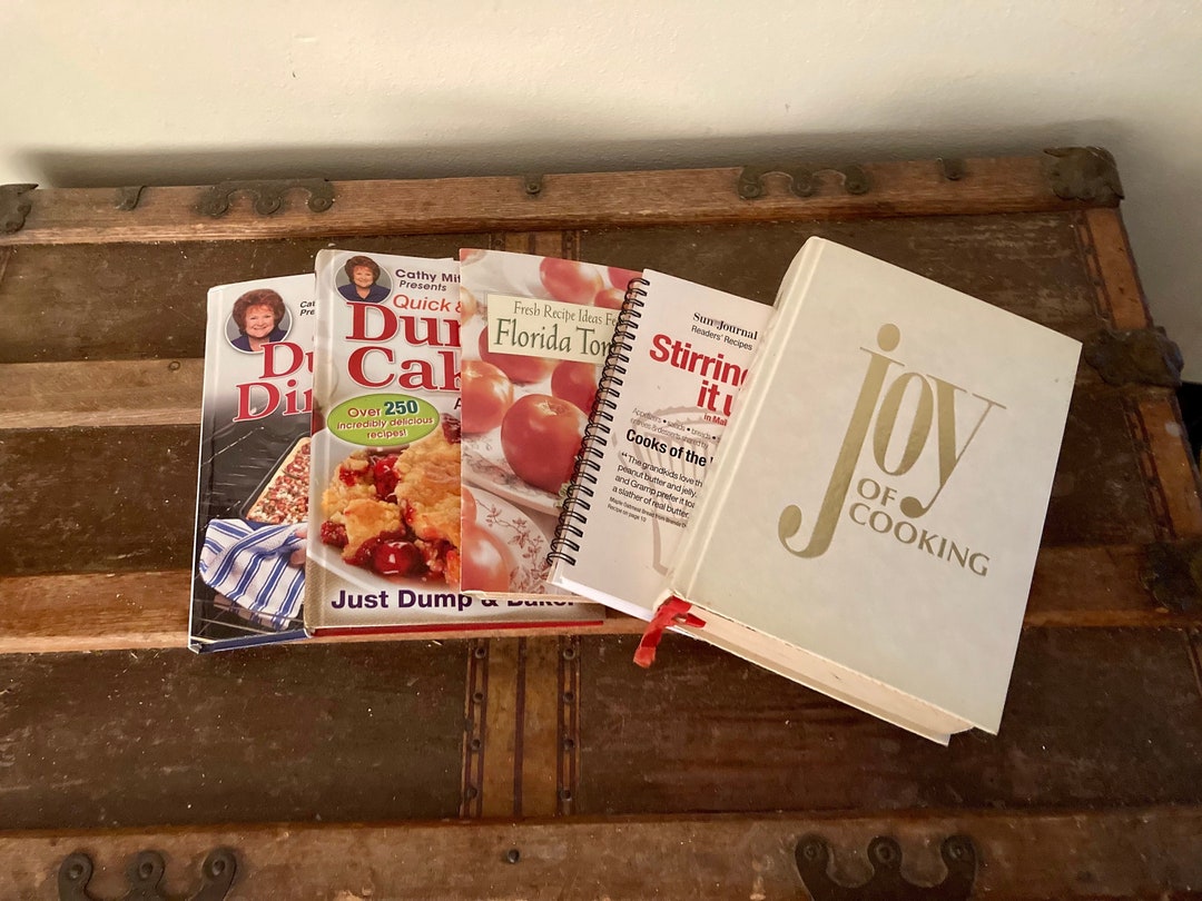 Lot of 4 Cookbooks, Joy of Cooking, Quick and Easy Dump Dinners, Maine ...