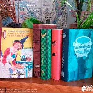 Printable Wizard Book Covers 5 Textbook Cover - Etsy