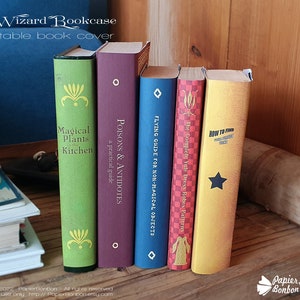 Printable Wizard Book Cover 5 Textbook Cover - Etsy