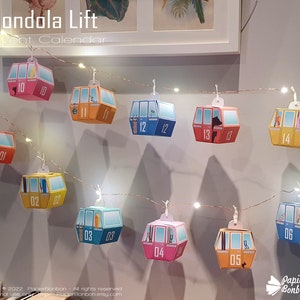 Gondola Lift Advent Calendar 25 Advent Box for a Christmas Countdown - Etsy
