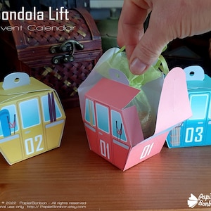 Gondola Lift Advent Calendar 25 Advent Box for a Christmas Countdown - Etsy