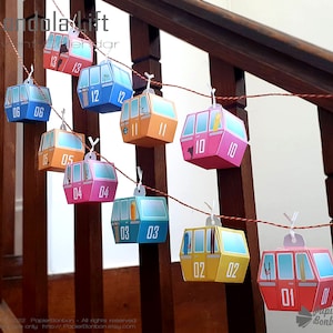Gondola Lift Advent Calendar 25 Advent Box for a Christmas Countdown - Etsy