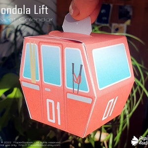 Gondola Lift Advent Calendar 25 Advent Box for a Christmas Countdown - Etsy