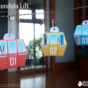 Gondola Lift Advent Calendar 25 Advent Box for a Christmas Countdown - Etsy
