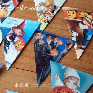 Vintage Halloween Banner Printable Instant Download, Vintage Halloween ...