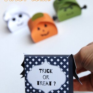 Halloween Monster Treat Box Printable - Etsy