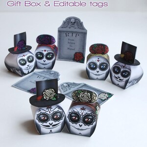 Skull Gift Box – Día De Los Muertos Treat Box for Halloween, Catrina ...