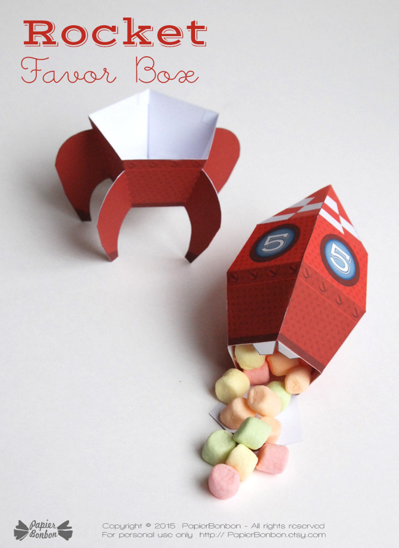 Personalized Rocket Favor Box Printable Space Rocket Rocket - Etsy