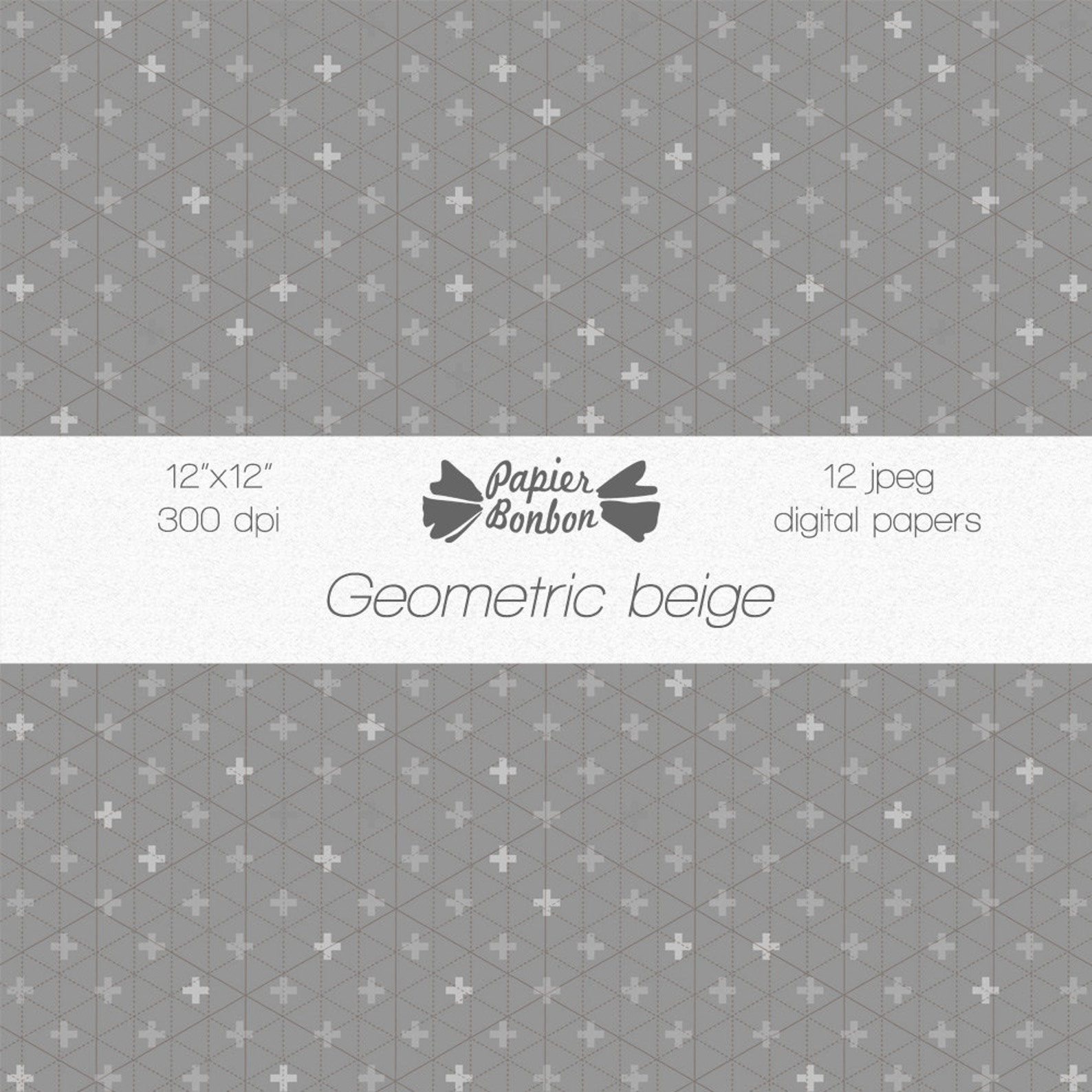 Geometric Modern Digital Scrapbooking Paper Arrows Cross | Etsy