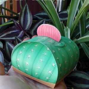 Cactus Gift Boxes (printable) - 6 Cute Cactus Party Centerpiece, Set of ...