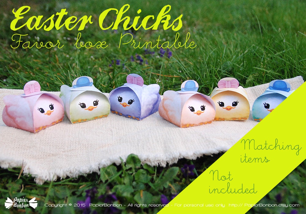 Bunny Gift Box for Easter Chocolate 6 Fluffy Rabbit With Hat - Etsy