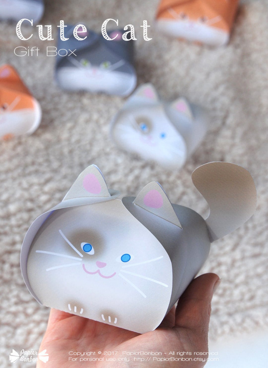 Cat Favor Box for Purrrr’fect Gift - 6 Cute Cat Gift Box for Cat ...