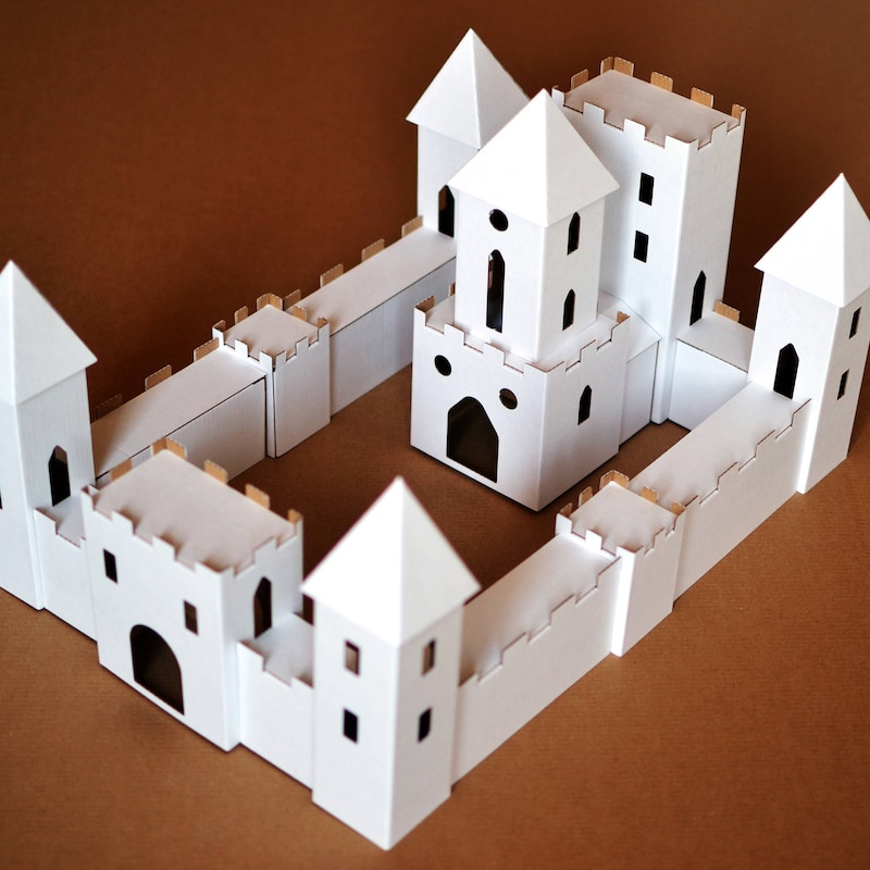 Cardboard Castle Cutout - Etsy