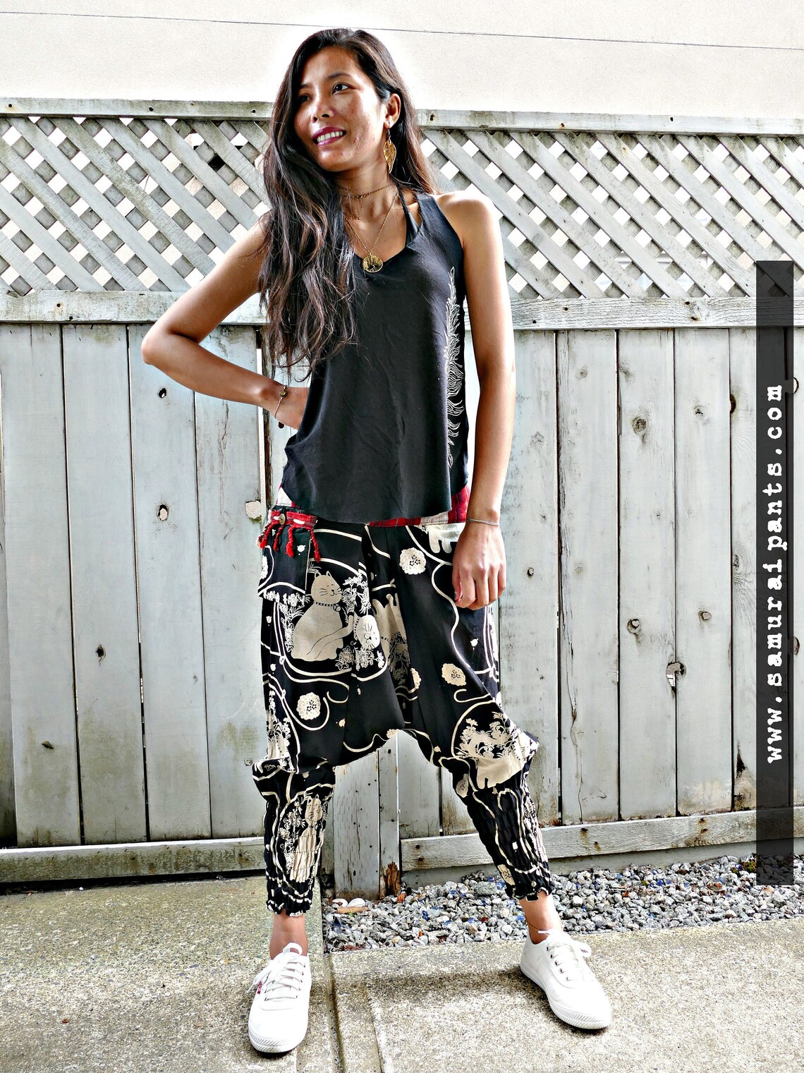 Neko Cat BLACK Ninja Pants - Etsy