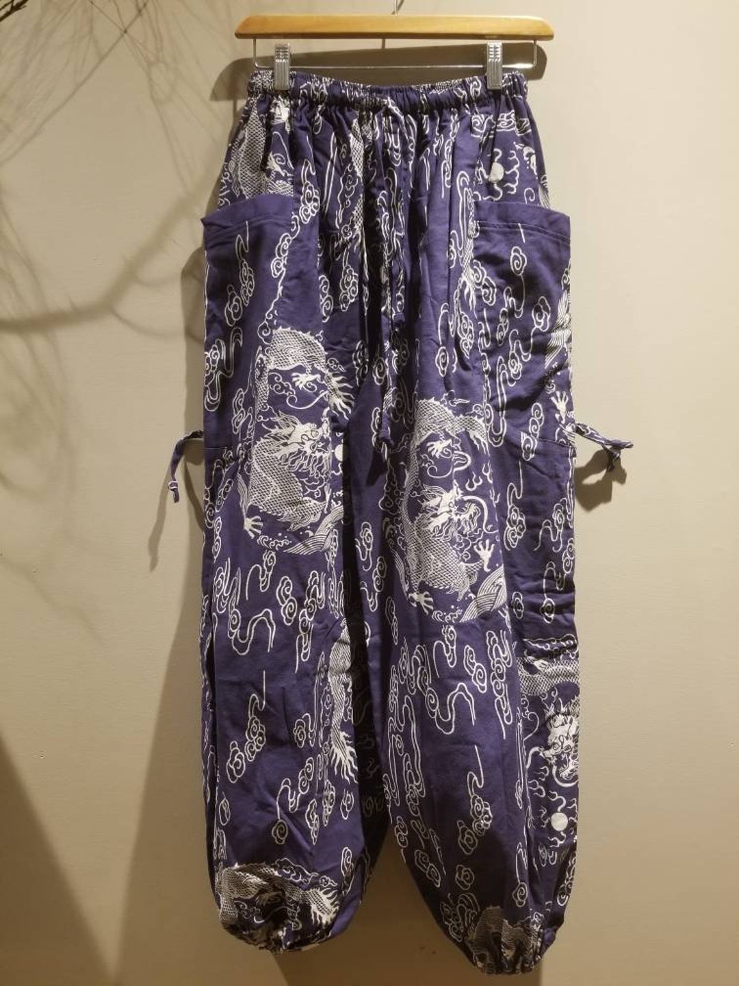 Navy Blue Dragon Comfy Pants - Etsy