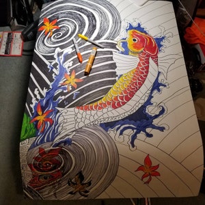 Oniwakamaru No Koitaiji Noragi Kimono "custom Art" Japanese Fireman ...