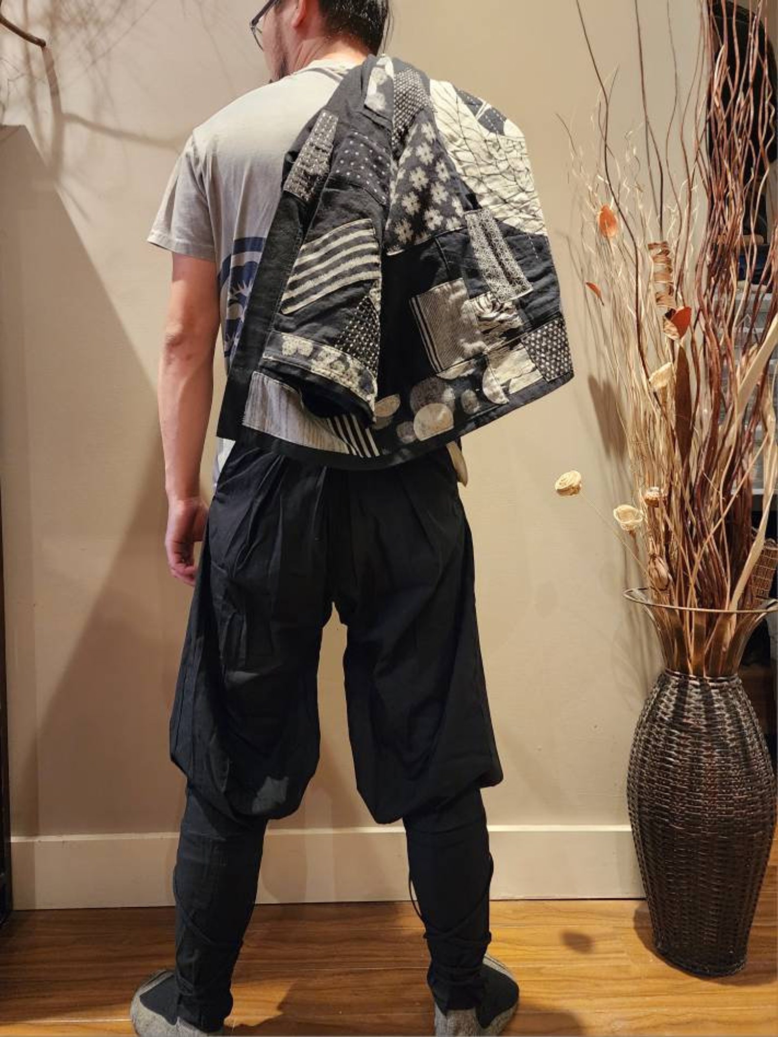 Black Tattsuke Bakama, Linen Samurai Pants - Etsy