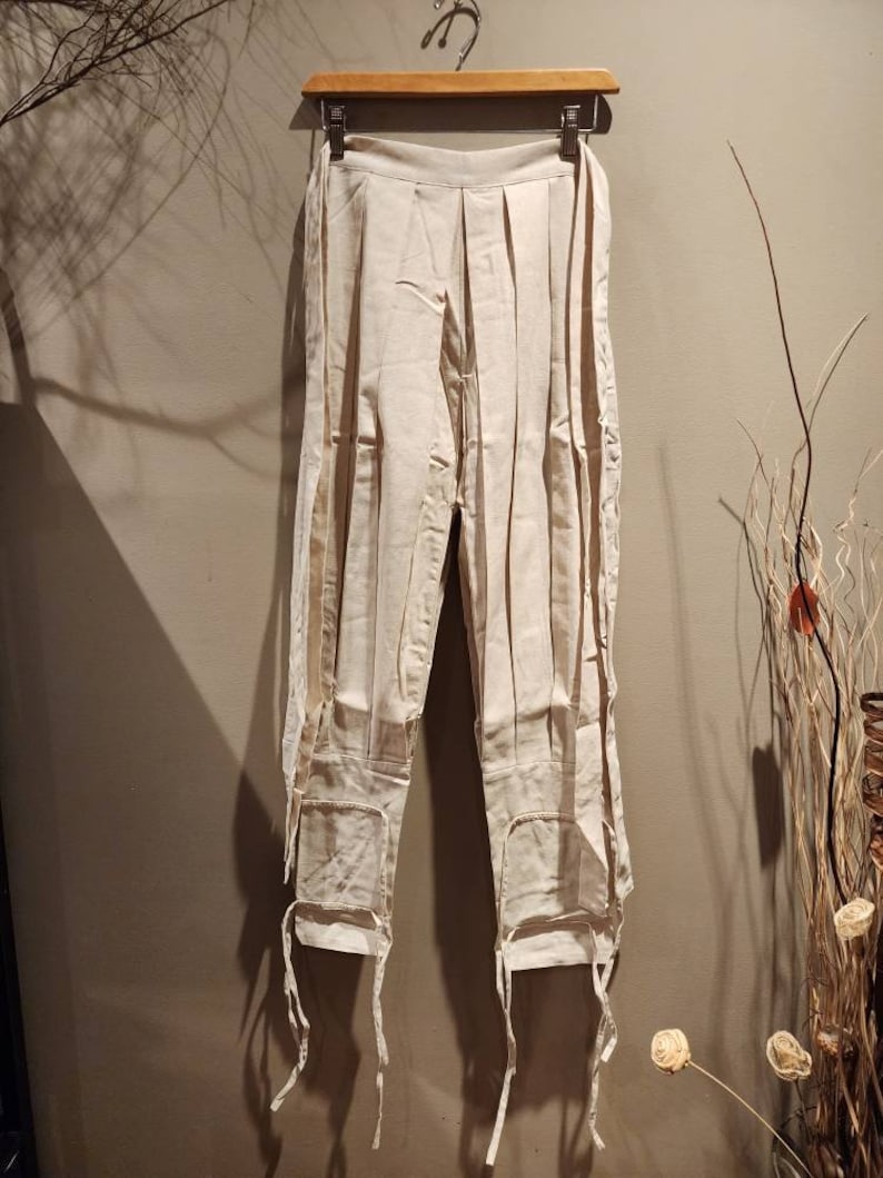 Natural Tattsuke Bakama, Linen Samurai Pants - Etsy