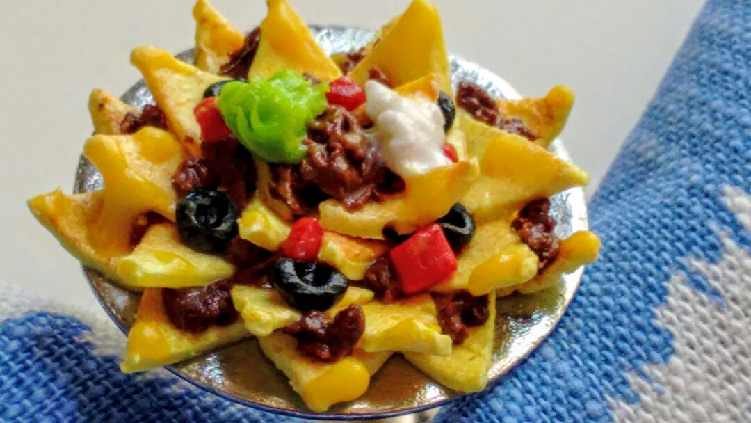 Cheese Nachos Supreme Ring - Miniature Food Jewelry - Fake Food Ring ...