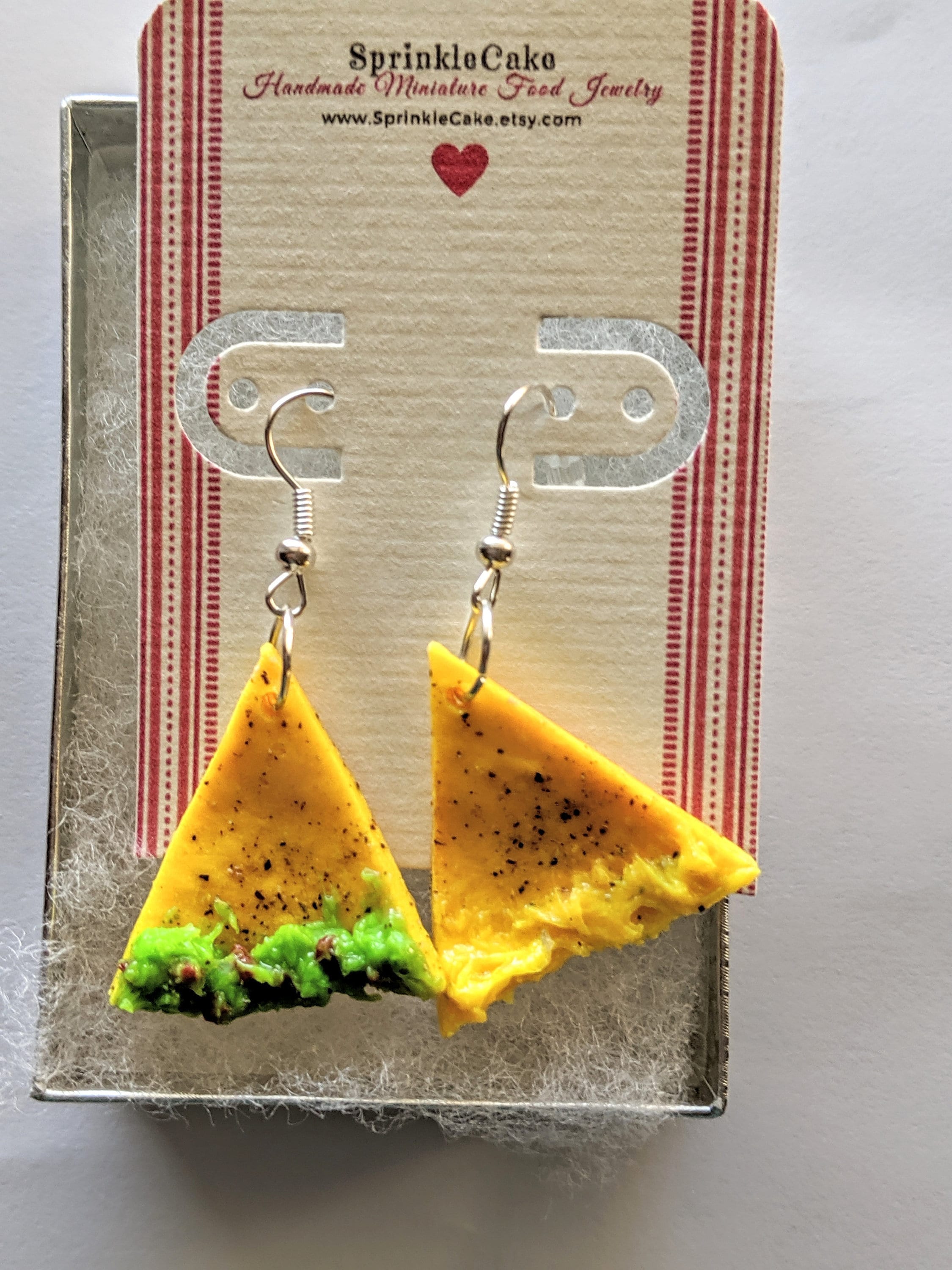 Nacho Chips Earrings Miniature Food Jewelry Nacho Cheese | Etsy