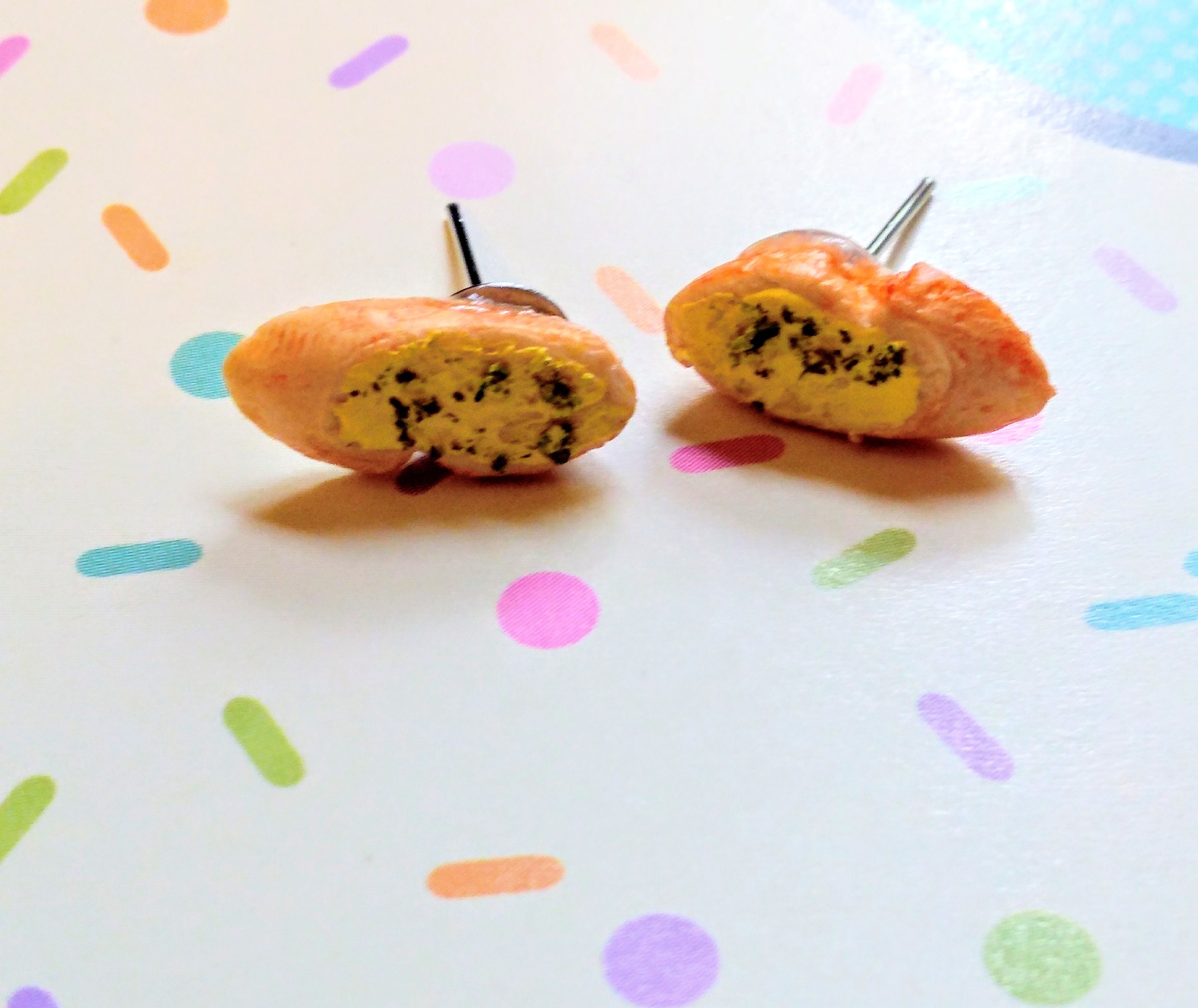 Garlic Bread Stud Earrings Miniature Food Jewelry Italian - Etsy