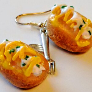 Baked Potato Earrings, Miniature Food Jewelry, Holiday Jewelry ...