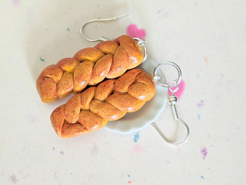 Smaller Challah Bread Earrings Miniature Food Jewelry - Etsy